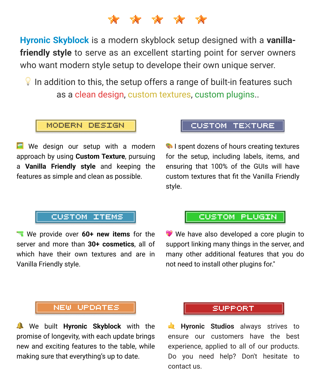 🎫服务端 - Hyronic Skyblock Setup - 高质量空岛服务端，材质，家具，GUI，玩法拓展 | 我的世界Tinksp资源论坛 我的世界插件 我的世界模型 我的世界中文论坛