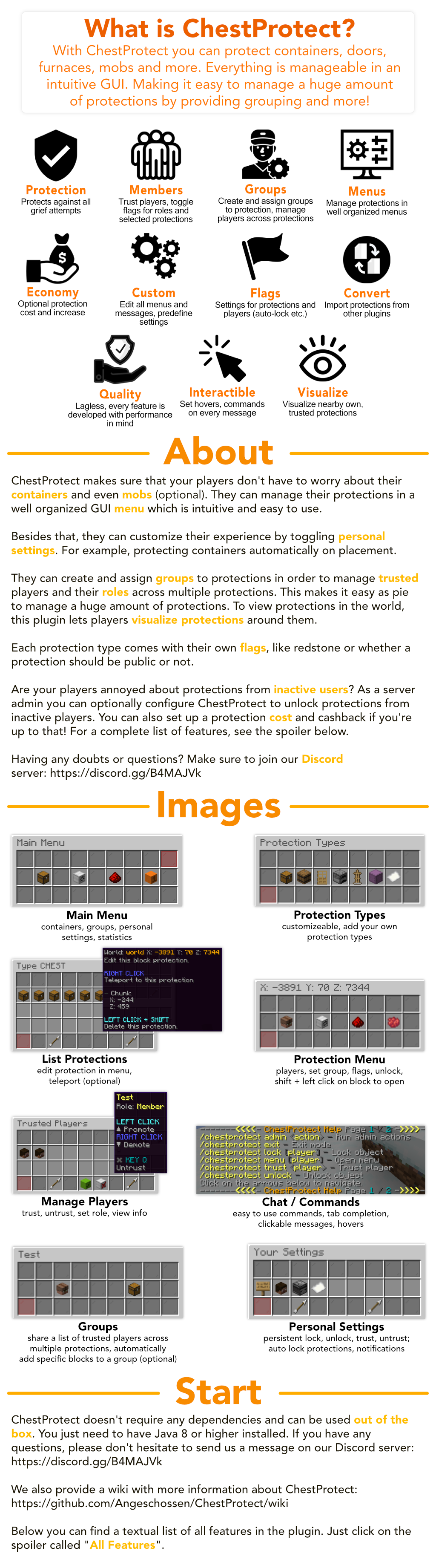 📜高级插件 - Chest Protect —— 支持GUI管理⭕保护锁 已支持1.20 | 我的世界Tinksp资源论坛 我的世界插件 我的世界模型 我的世界中文论坛