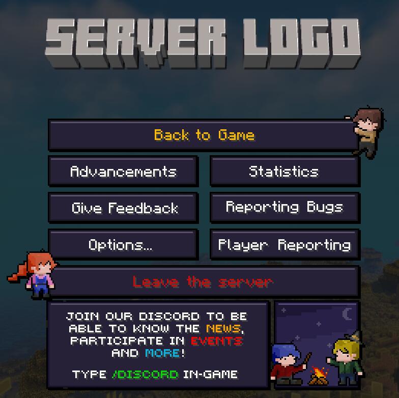 🎨UI界面 - Dark Esc Blue Menu - 暗黑风格ESC界面菜单 | 我的世界Tinksp资源论坛 我的世界插件 我的世界模型 我的世界中文论坛